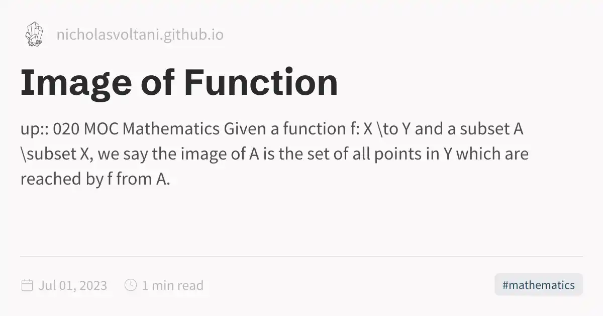 Image of Function