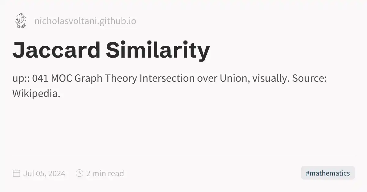 Jaccard Similarity