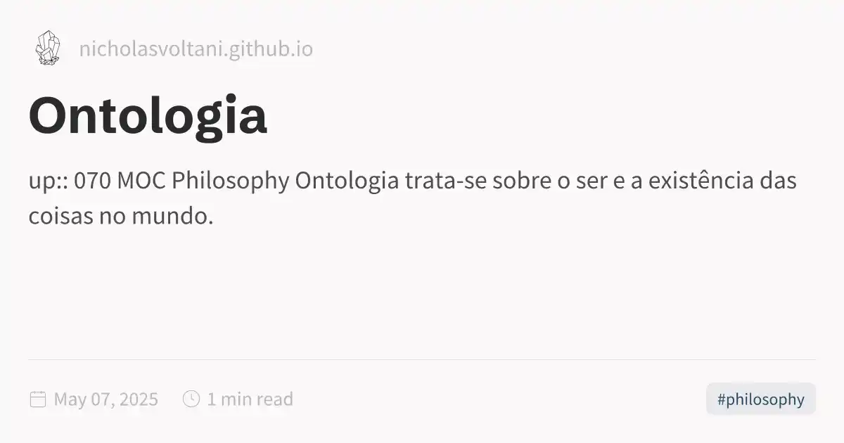 Ontologia
