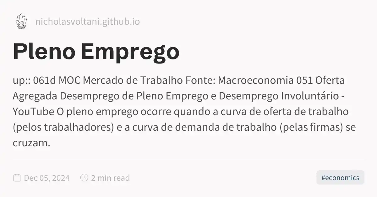 Pleno Emprego