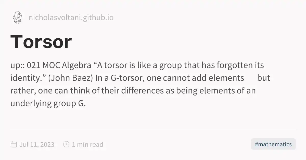 Torsor